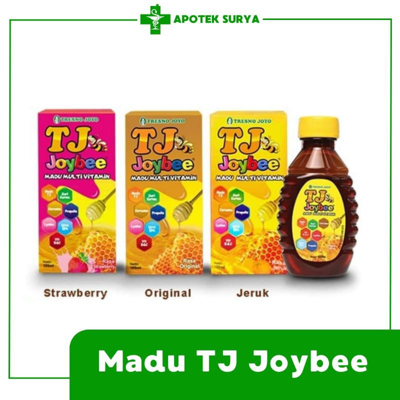 Jual Madu Tj Joybee 100ml Original Jeruk Strawberry Madu Multivitamin Plus | Apotek Surya ...