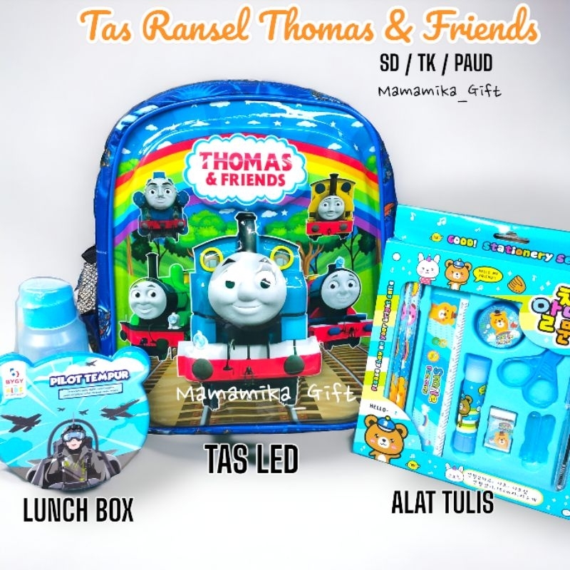 Jual PAKET TAS SEKOLAH ANAK TK THOMAS TRAIN / TAS RANSEL ANAK TK THOMAS ...