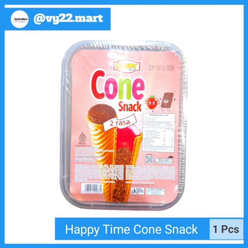 Jual Happy Time Cone Snack Mini Container 2 Rasa (1 Pack isi 5 Mini ...