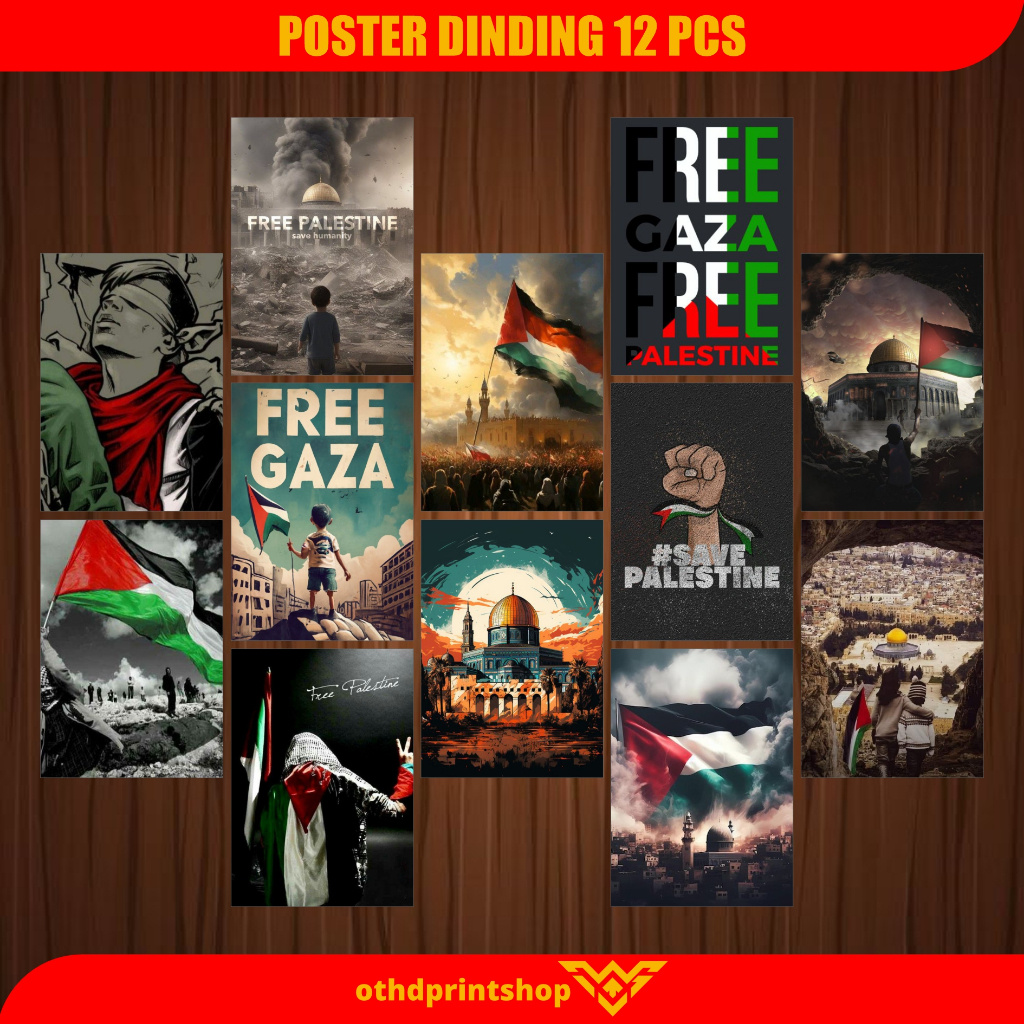 Jual Poster Dinding Tema PALESTINA 12 pcs Poster Aesthetic Poster ...