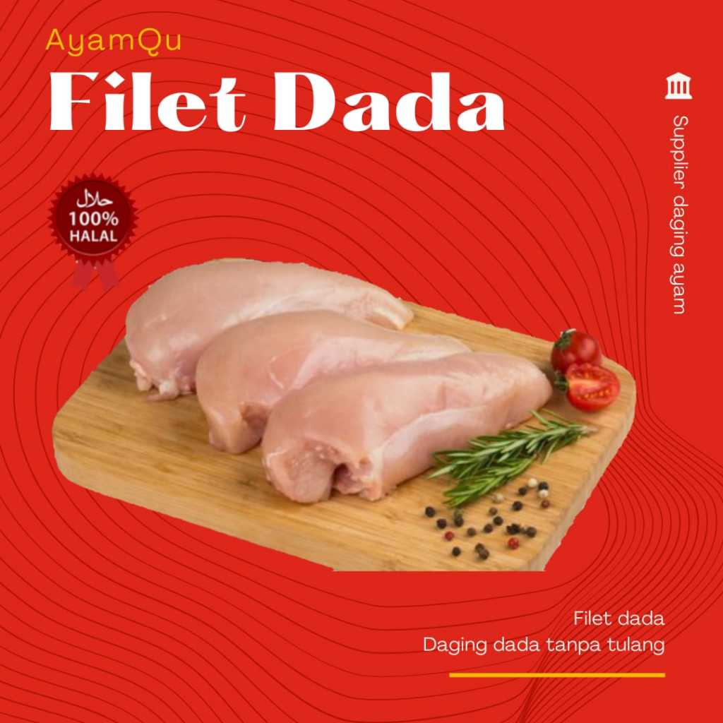 Jual Dada ayam Filet boneless tanpa kulit | Shopee Indonesia