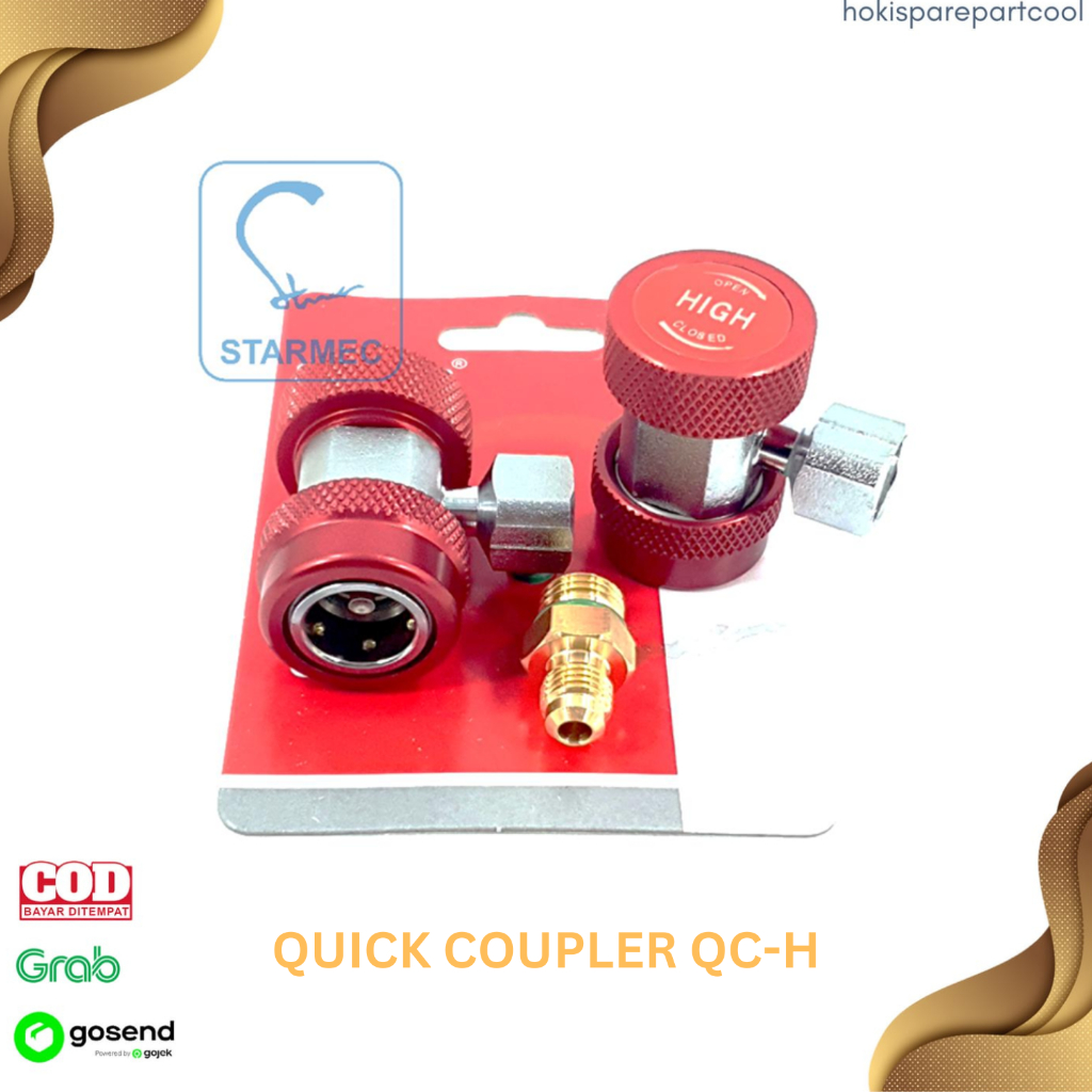 Jual QUICK COUPLER | ADAPTER PENGISIAN FREON MOBIL R 134 REFRIGERATIO ...