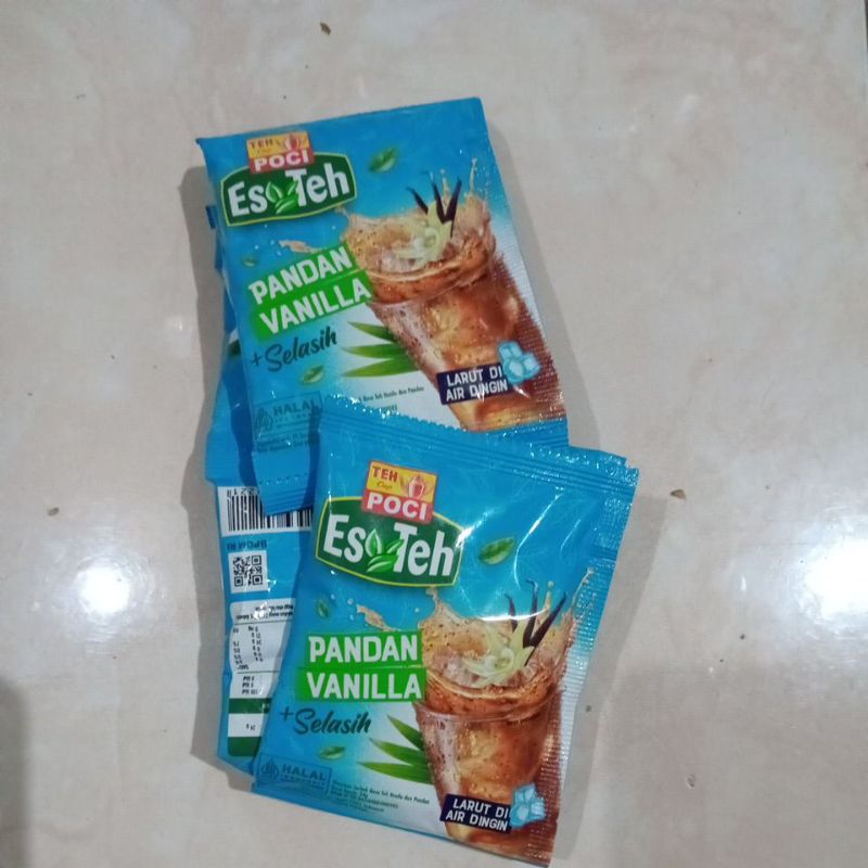 Jual es teh poci pandan vanila selasih 24gr x 10 sachet | Shopee Indonesia