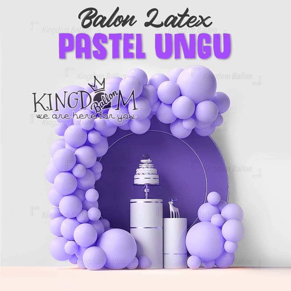 Jual Balon Pastel Ungu / Balon Latex Macaron / Balon Doff Pastel ...