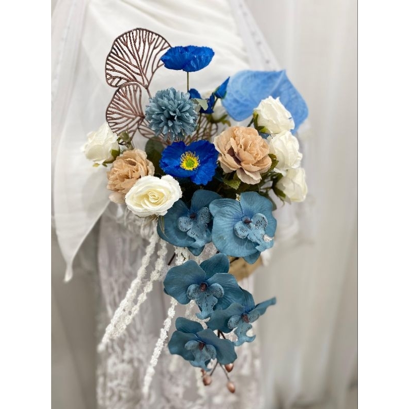 Jual hand bouquet wedding hand buket pernikahan juntai amaranthus ...