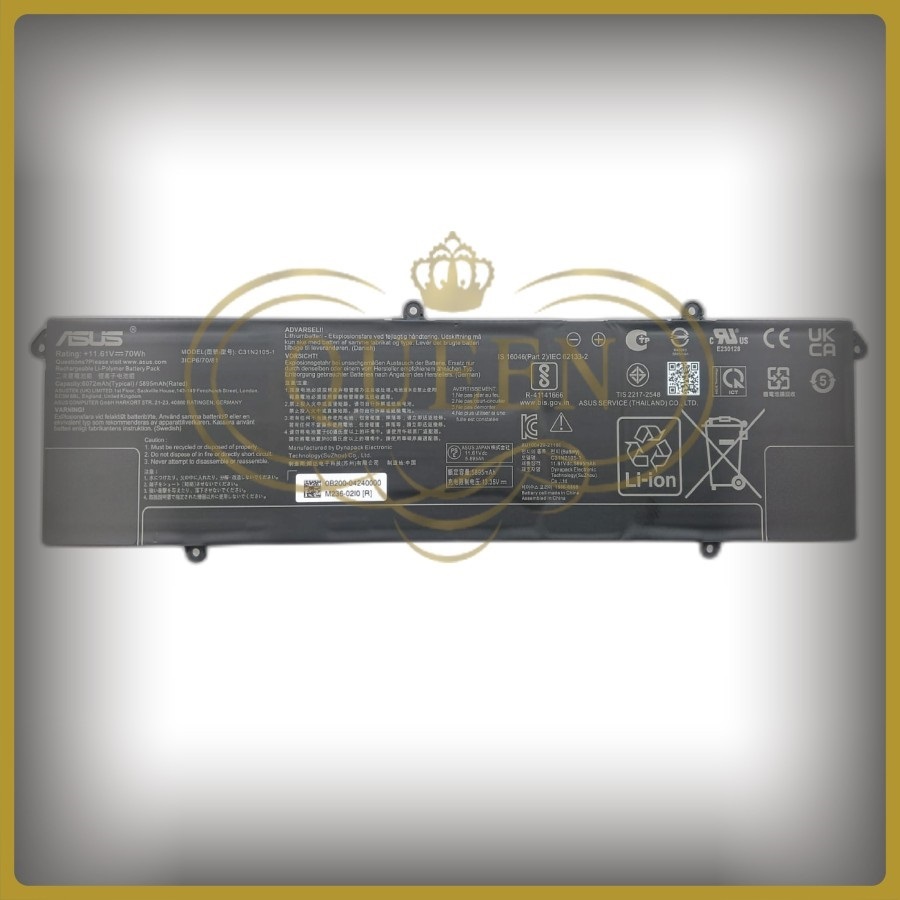 Jual BATERAI LAPTOP ASUS Vivobook K5504 K6502 K6602 (C31N2105-1) ORIGINAL | Shopee Indonesia