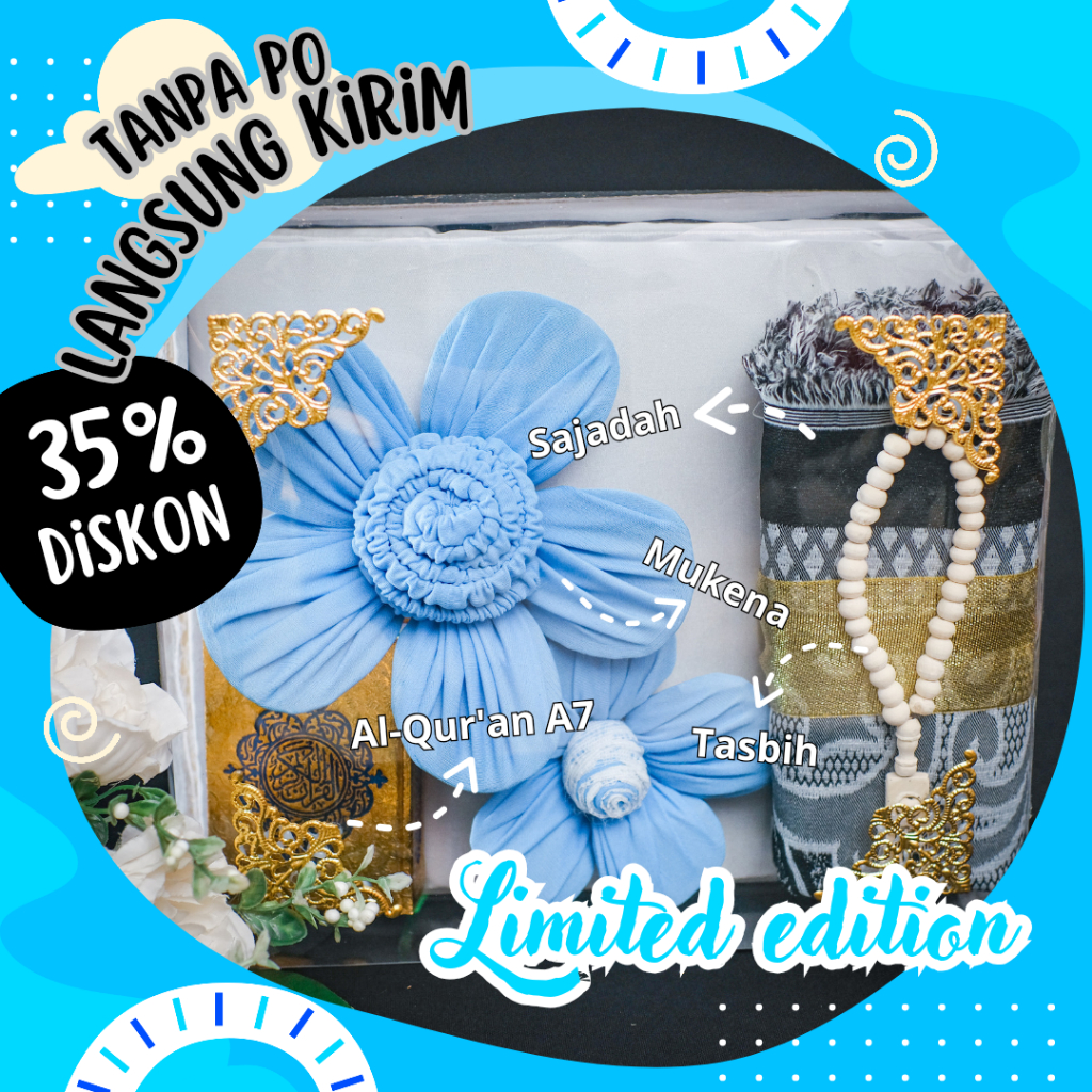 Jual seperangkat alat sholat mahar/ seserahan alat sholat/ seperangkat ...