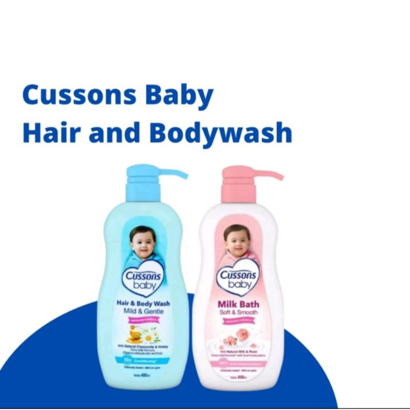 Jual Cussons Hair & Body Wash / Milk Bath / Sabun Mandi Bayi / Sabun ...