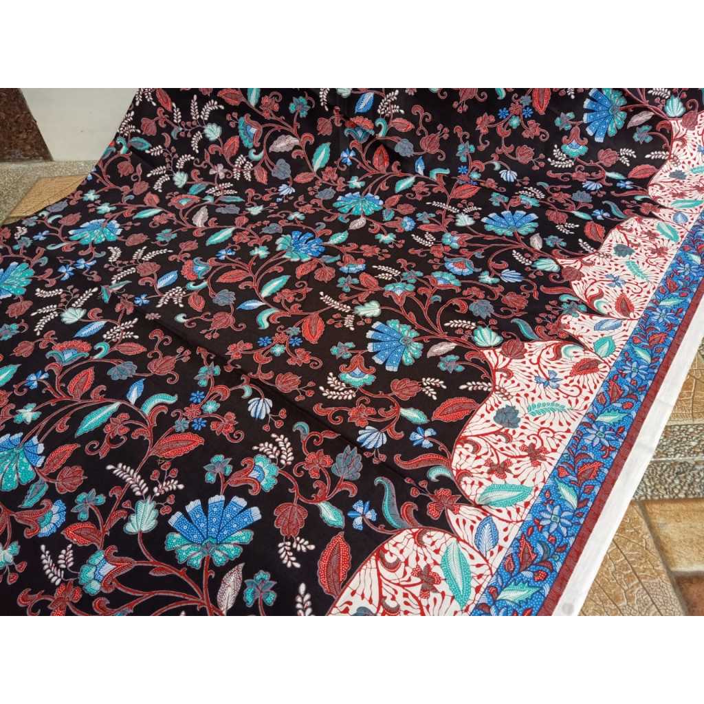 Jual Kain Batik SOLO motif bunga rambat | Shopee Indonesia