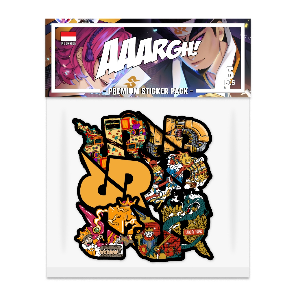 Jual Stiker TEAM RRQ Sticker Pack vol. 3 (Logo Art Edition) | Shopee ...