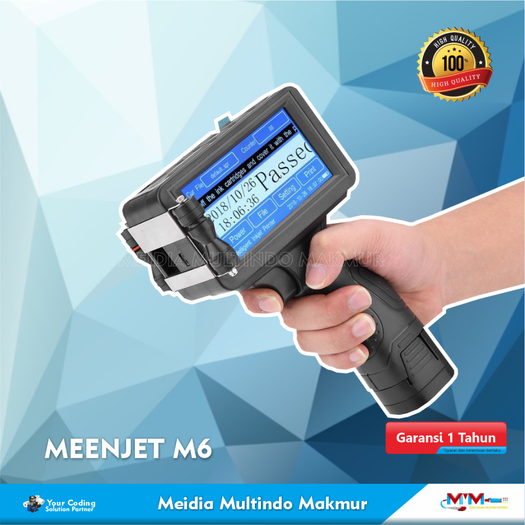 Jual Meenjet M6 Handheld Printer Coding cetak Expired Portable | Shopee ...