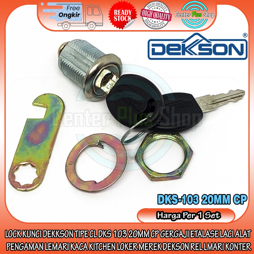 Jual Camlock Dekkson CL 103 20MM CP Kunci Laci Cam Lock Furniture Kabinet CL103 Dekson DKS 20 MM ...