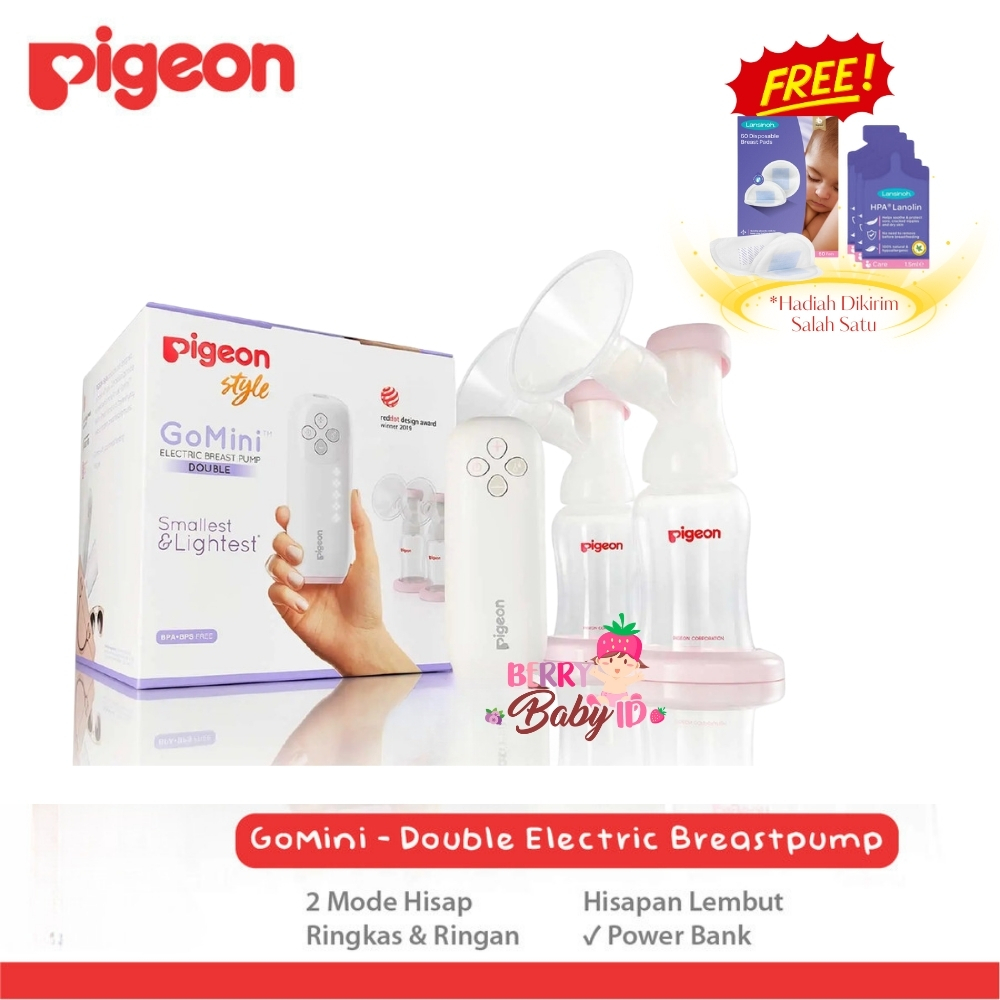 Jual BerryBaby - Pigeon Go Mini Double Electric Breast Pump Pompa ASI ...