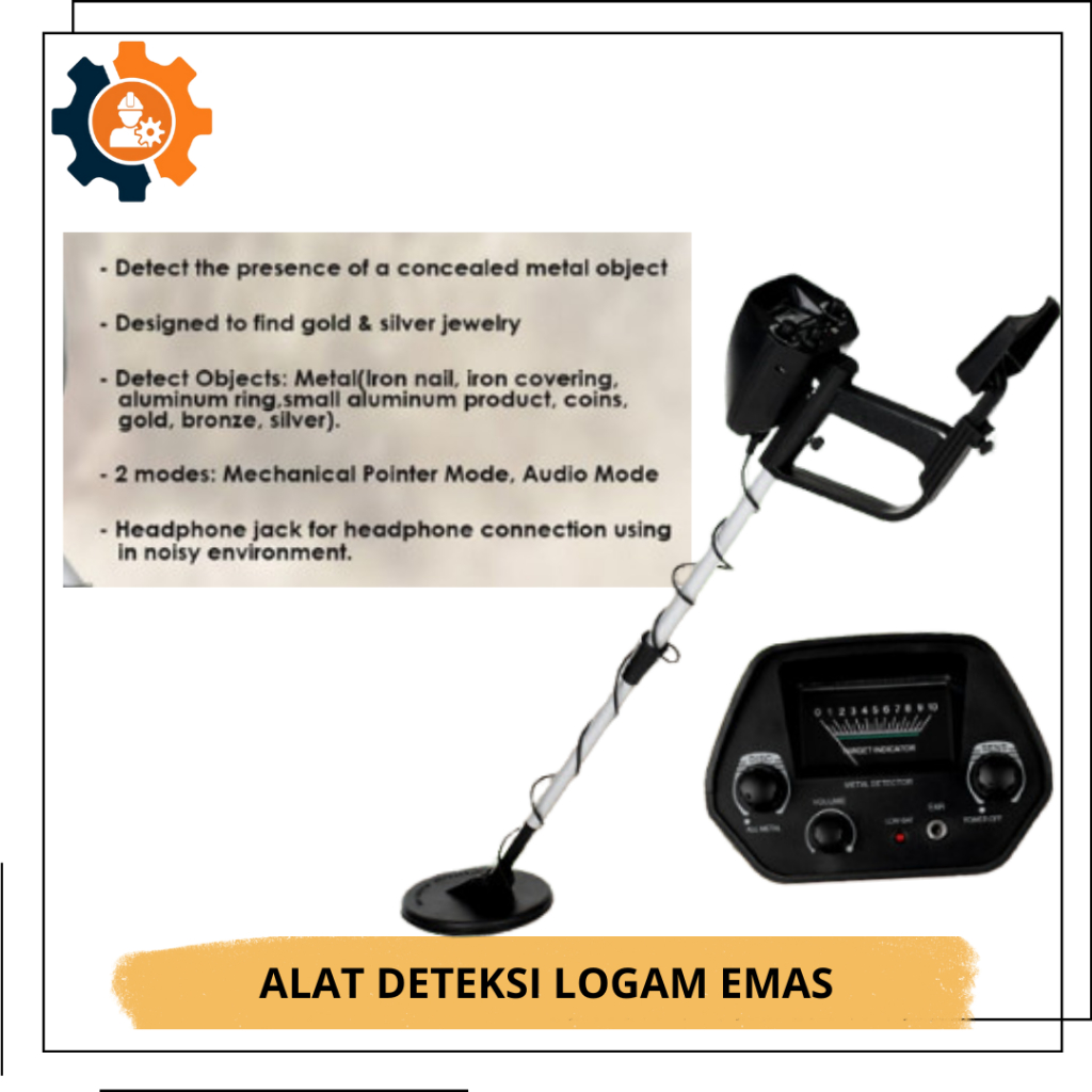 Jual Metal Detector Alat Deteksi Logam Emas di Tanah Portable | Shopee ...