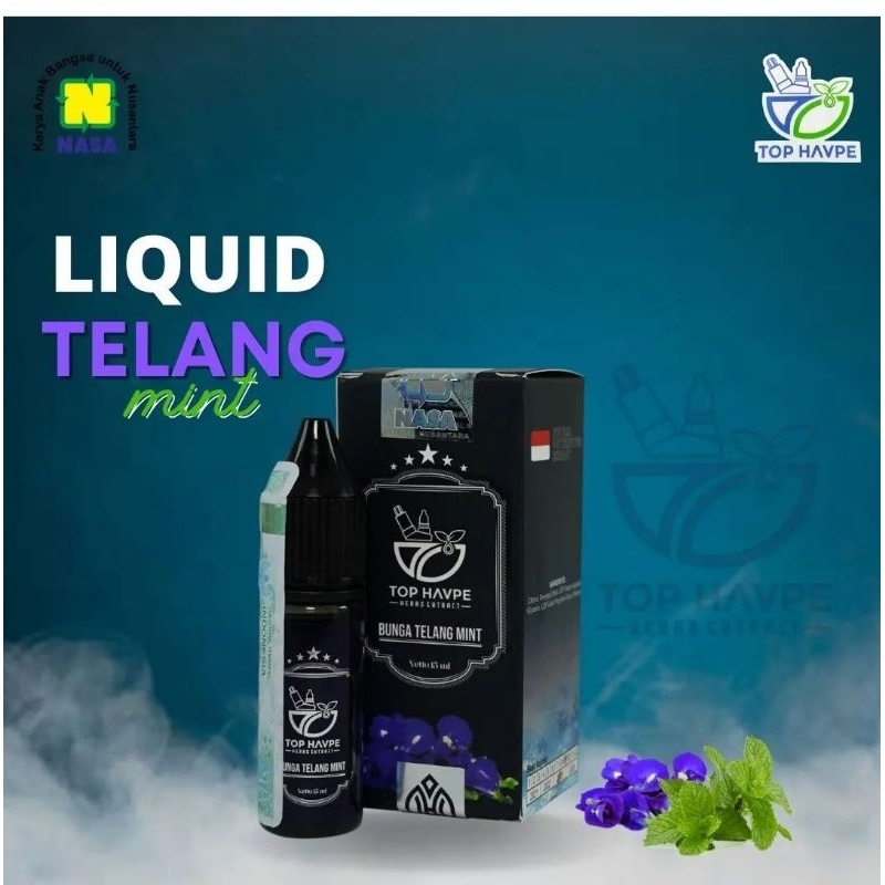 Jual liquid herbal top havpe bunga telang mint langmint | Shopee Indonesia