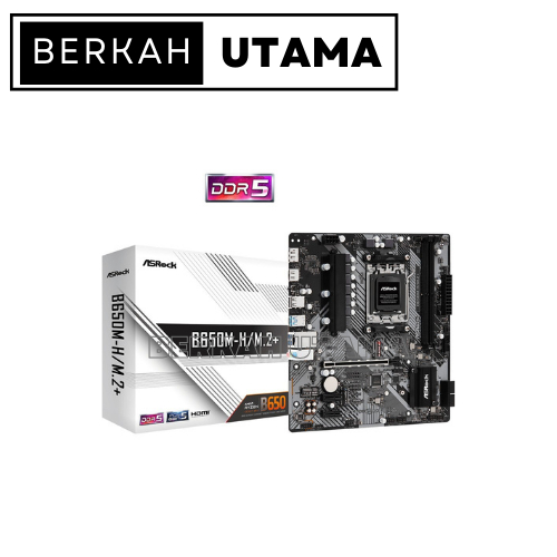 Jual MOTHERBOARD ASROCK B650M-H/M.2+ [AM5, AMD B650, DDR5, USB3.2, m-ATX] | Shopee Indonesia