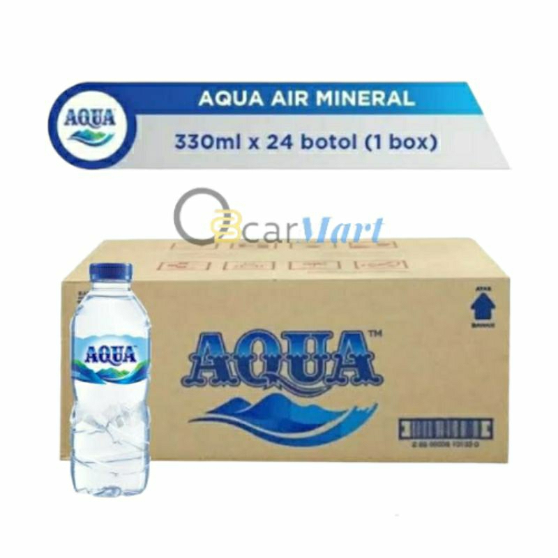 Jual Air Mineral AQUA 330ml 1 dus isi 24 Botol Mini GSV | Shopee Indonesia