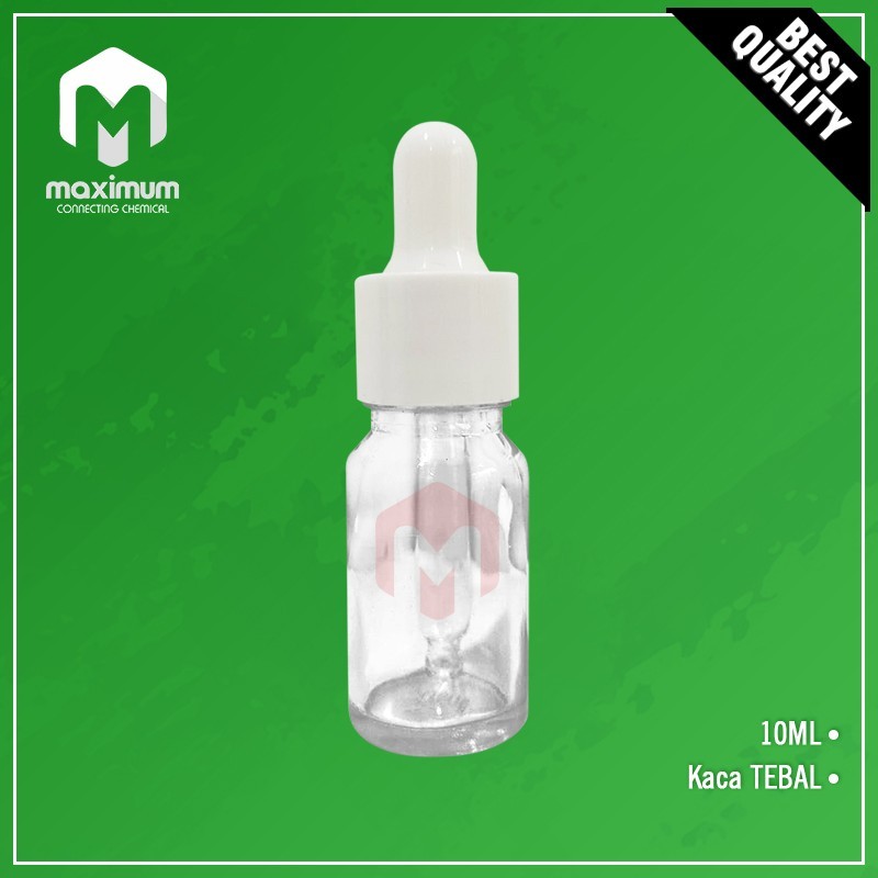 Jual Botol Pipet Kaca TEBAL Bening 10ML / Clear Glass Bottle Pipette 10 ...