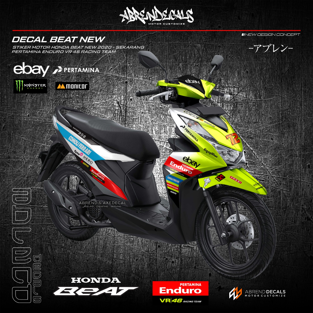 Jual DECAL STRIPING BEAT NEW 2020 - SEKARANG LIVERY PERTAMINA ENDURO VR ...