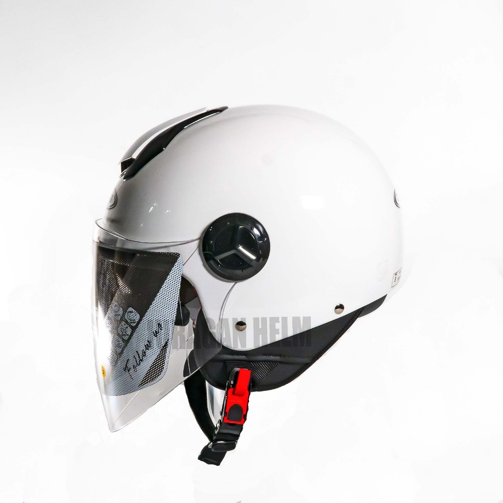 Jual Helm Zeus ZS200FB White | Shopee Indonesia