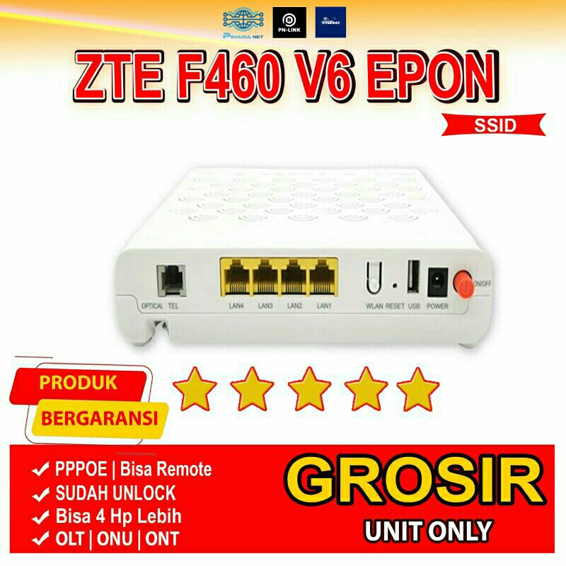Jual F460 V6 EPON ONU ONT Firmware Biru Unit tanpa Adaptor Support ...
