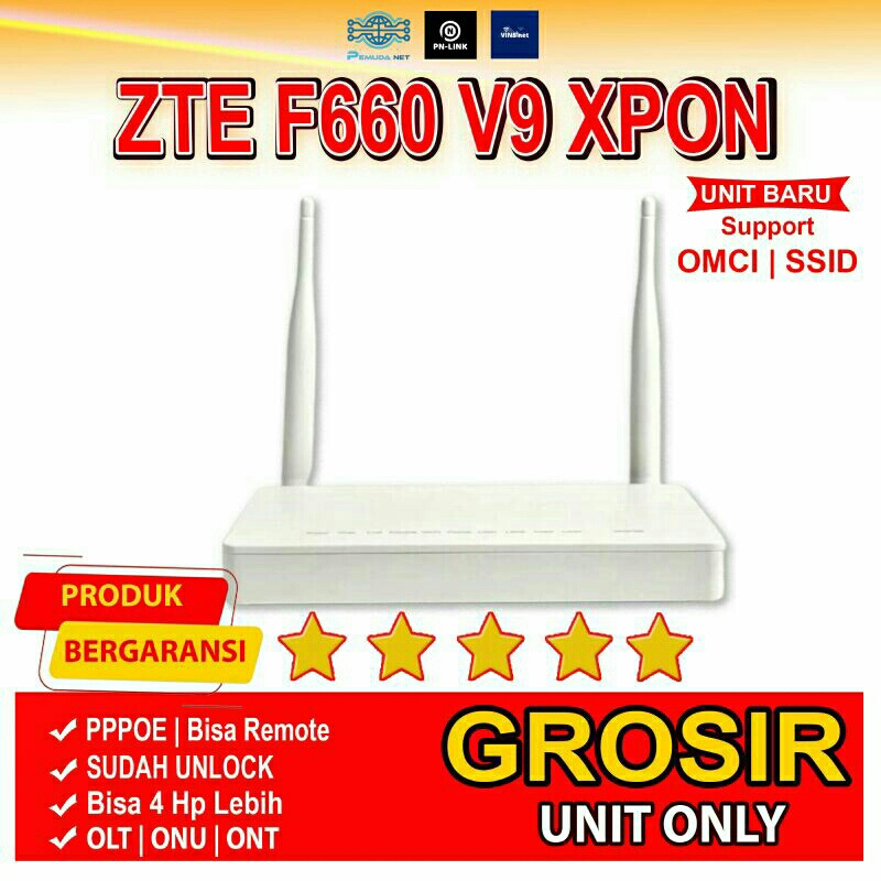 Jual F660 V9 XPON EPON GPON ONU ONT Support OMCI Bridge 4 SSID External Antena Bergaransi NO ...