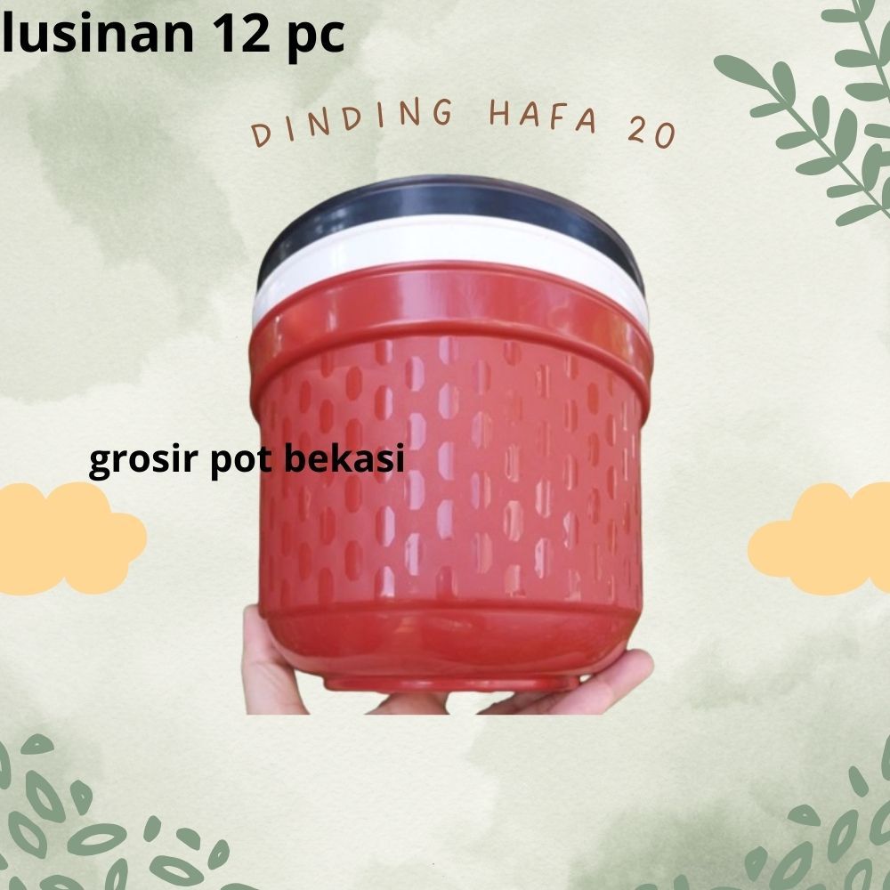 Jual ( 12 Pc) POT DINDING HAFA 20 Pot bunga Pot tempel Pot dinding ...