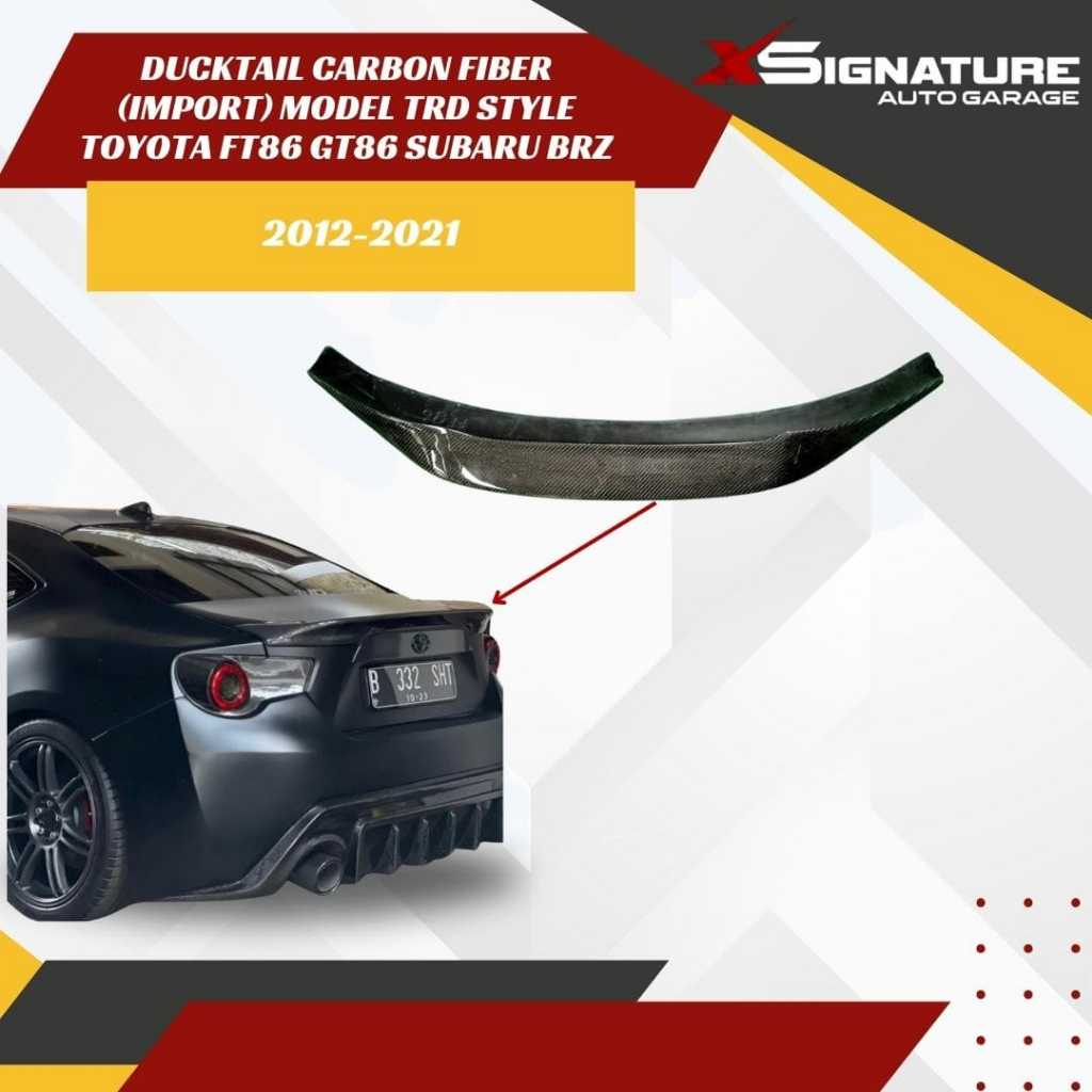Jual DUCKTAIL CARBON FIBER IMPORT MODEL TRD STYLE TOYOTA FT86 GT86 ...