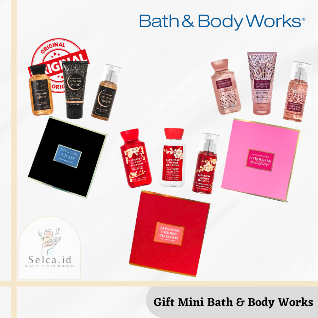 Jual BBW Gift Set Mini Travel Size - Bath & Body Works Mini Gift Set ...