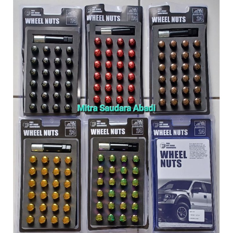 Jual Mur Roda Mobil baut racing FUEL OFFROAD 24pc untuk Pajero Sport ...