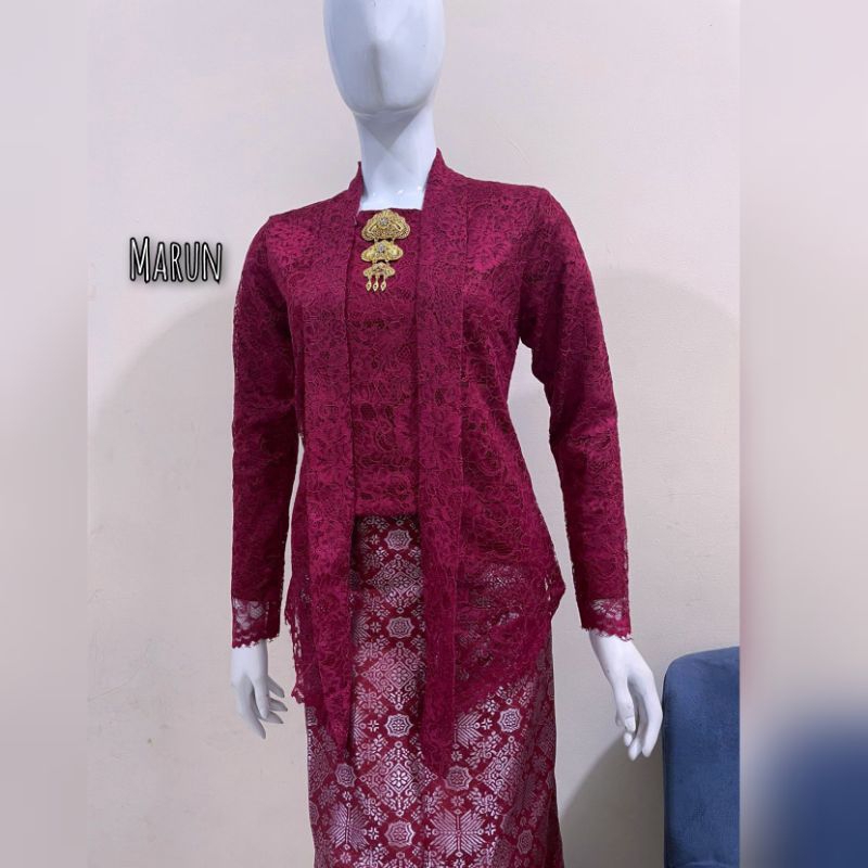 Jual Kebaya Kutubaru Brokat Kebaya Modern Atasan Kebaya Baju Kondangan Kartini Wisuda Tunangan ...