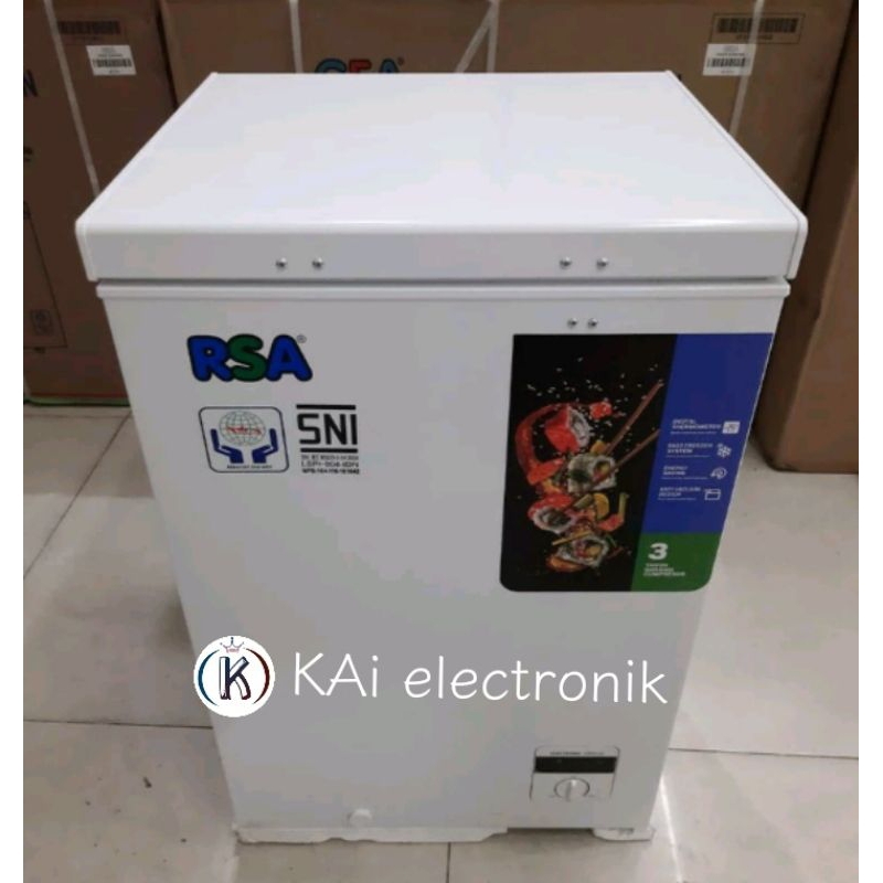 Jual chest freezer RSA 100liter CF110 | Shopee Indonesia