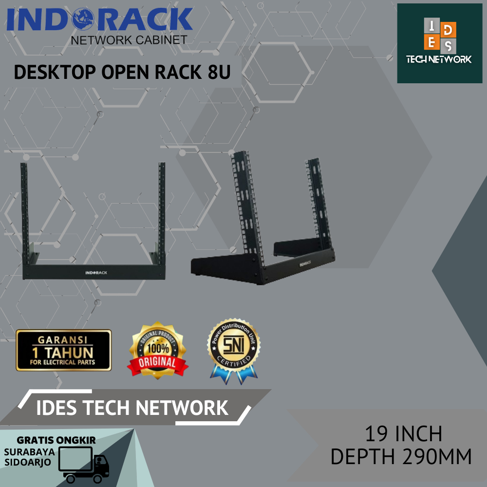 Jual Rack Server Indorack Desktop Open Rack DOR08 8U | Shopee Indonesia