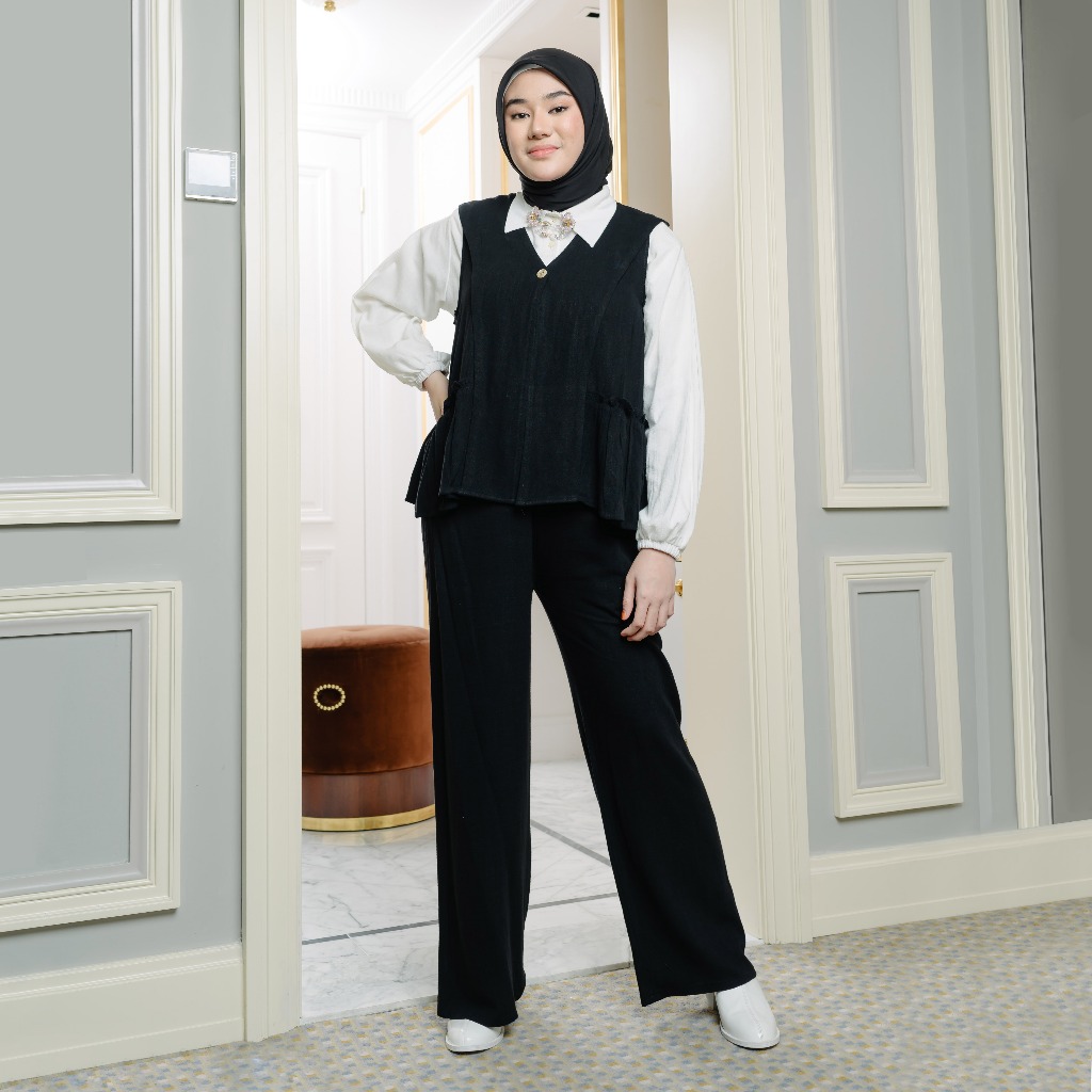 Jual Lozy Hijab - Clara Set (One Set Linen Setelan Wanita Polos) | Shopee Indonesia