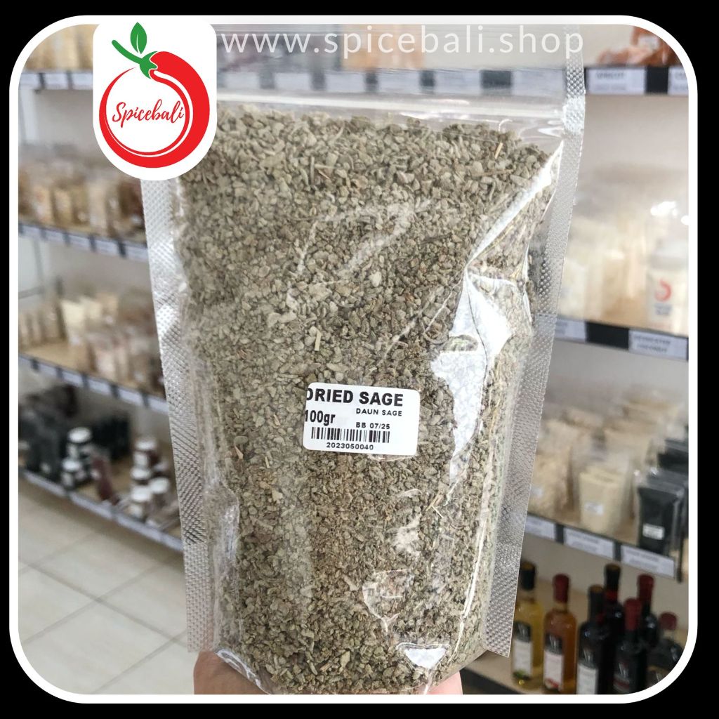 Jual Daun Sage Kering 100 gr / Dried Sage 100 gr / Dry Sage Leaves / Dried Sage Flakes | Shopee ...