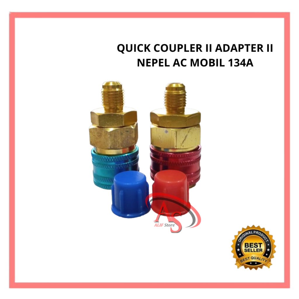Jual QUICK COUPLER ADAPTER NEPEL AC MOBIL 134A | Shopee Indonesia