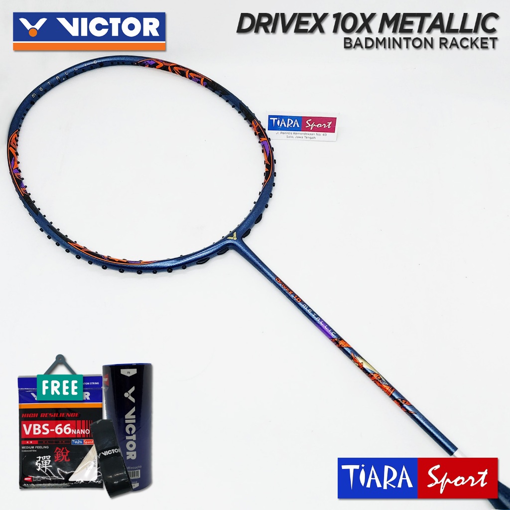 Jual Raket VICTOR Drive X 10 Metallic - Gray - 3U 4U Badminton Racket ...