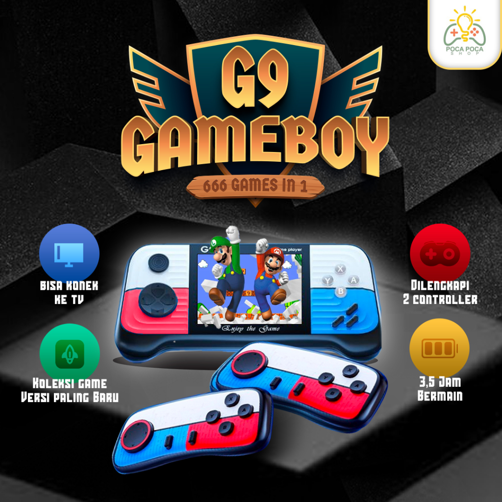 Jual Mainan Anak Gameboy G9 Konsol PSP Game Retro Games konsol Stick ...