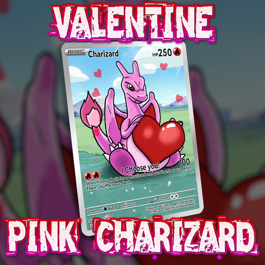 Jual KARTU POKEMON TCG HOLOGRAM SPECIAL (VALENTINE) PINK CHARIZARD ...