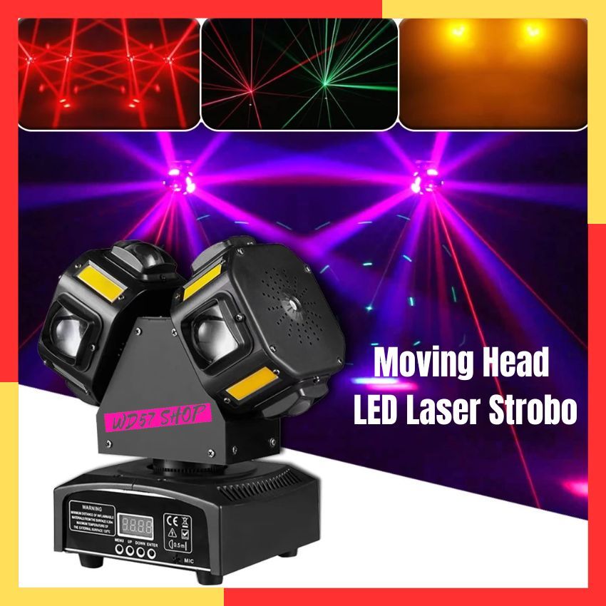 Jual Lampu Moving Head Panggung Sorot LED Beam Strobo Laser RGB DMX512 ...