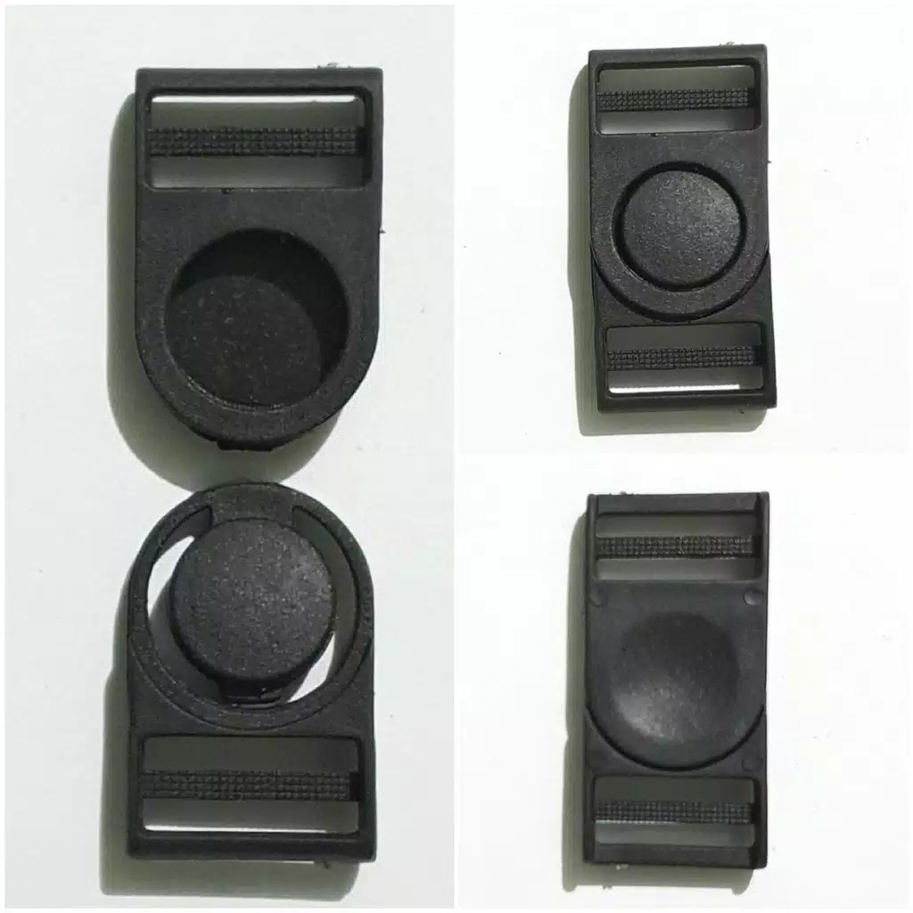 Jual Gesper Plastik Kunci Stopper Buckle ID Card Selot Putar Bulat Tas ...