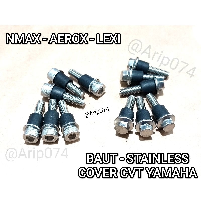 Jual BAUT CVT AEROX LEXI NMAX BAUT COVER CVT STAINLESS 304 BAUT TUTUP ...