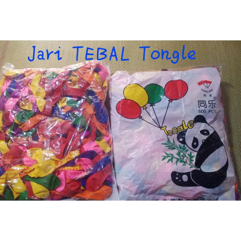 Jual Balon Jari TEBAL isi 500 Pcs / Balon Jari 3inch Tebal Tongle Panda ...