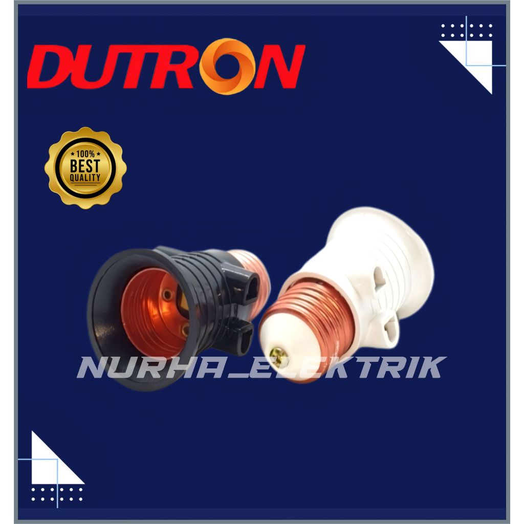 Jual Fitting Kombinasi Dutron Fiting Lampu Stop Kontak SNI Hitam Putih ...