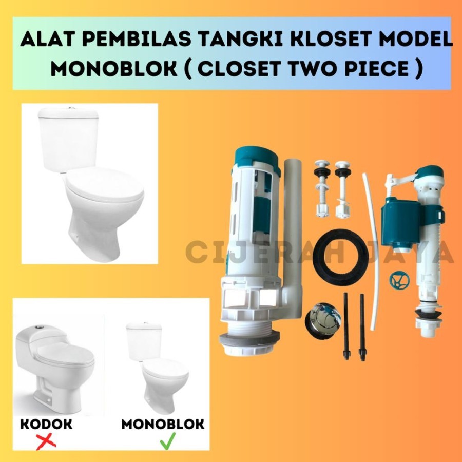 Jual Pelampung Closet Model Toto Pencet Dual Flush / Sparepart Kloset ...