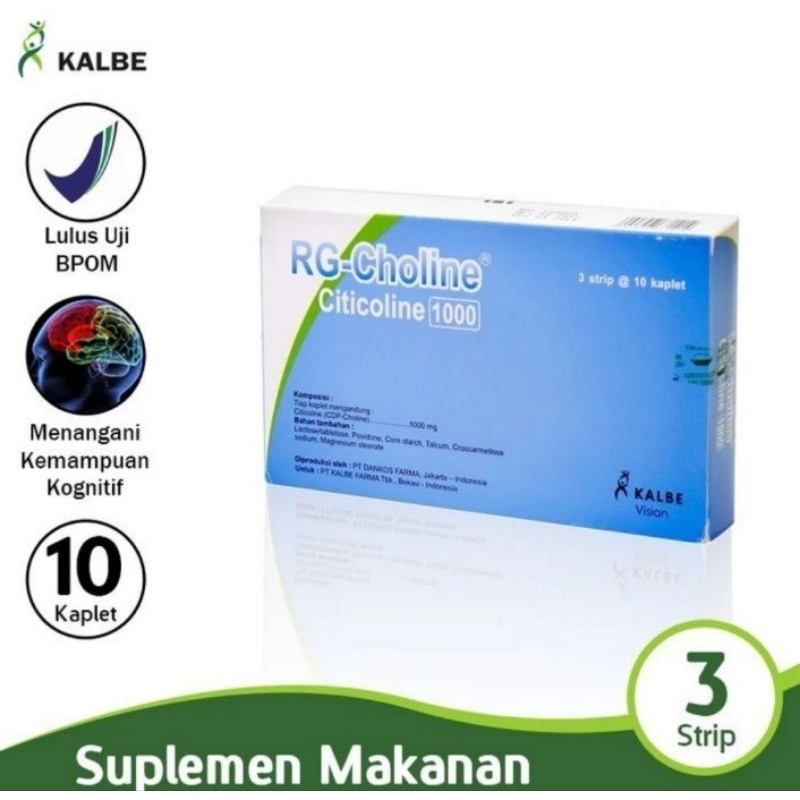 Jual RG Choline 1000mg Box Suplemen Kesehatan Otak & Saraf | Shopee ...