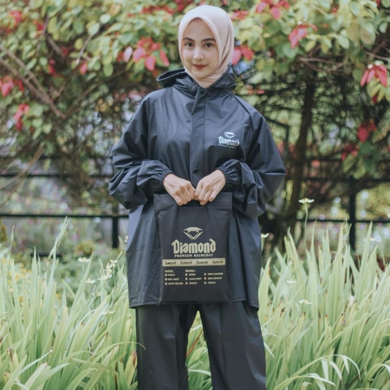 Jual Jas Hujan Raincoat Setelan Pria Wanita Terbaik Anti Rembes Tebal Kuat Elastis by Diamond ...