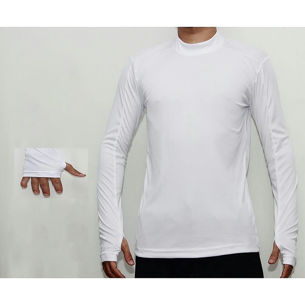 Jual NJSTORE Manset Baju Olahraga Lengan Panjang Pria Wanita Baselayer ...