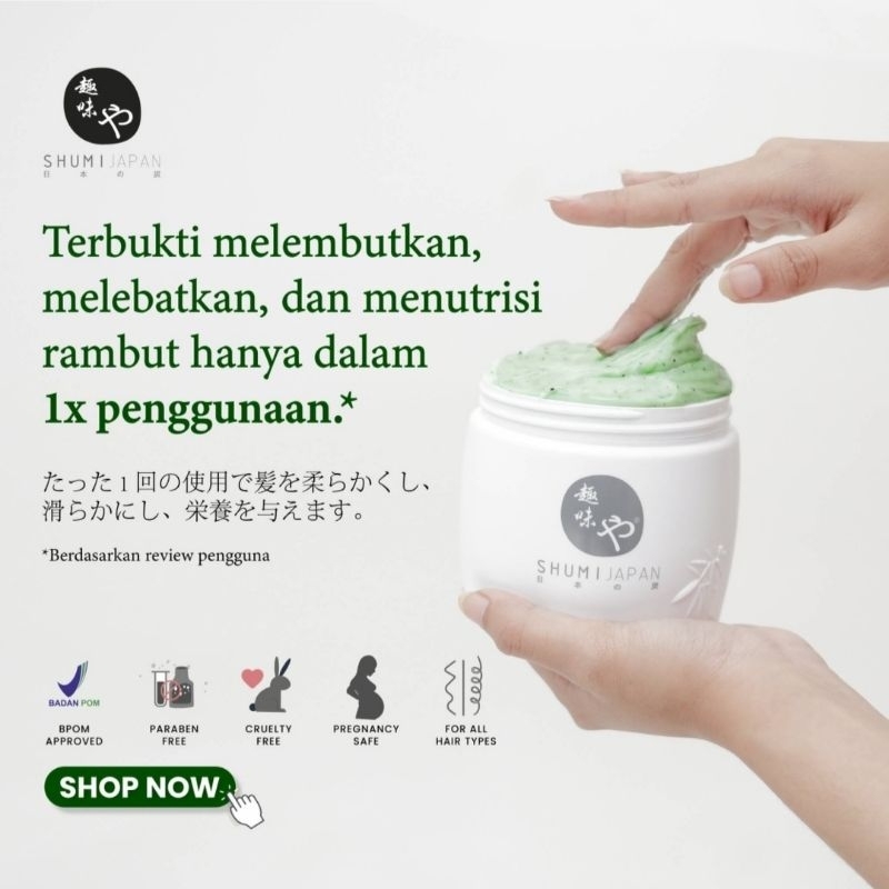 Jual Shumi Japan Natural Japanese Charcoal Hair Mask 500ml 1000ml ...