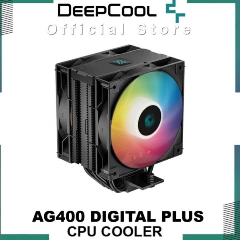 Jual CPU COOLER DEEPCOOL AG400 DIGITAL PLUS DUAL FAN ARGB | Shopee ...